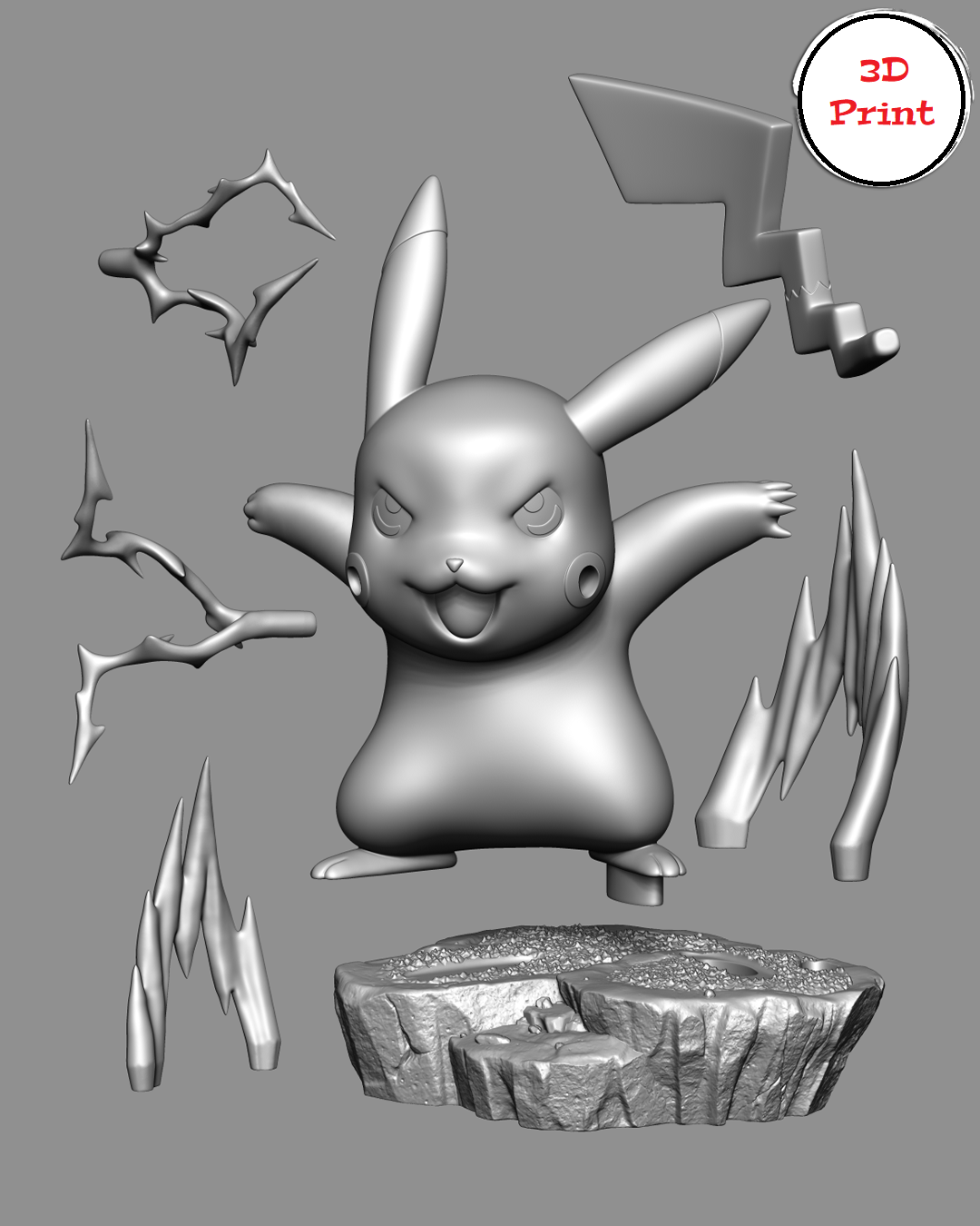 Electric Pikachiu by Prody | Download free STL model | Printables.com
