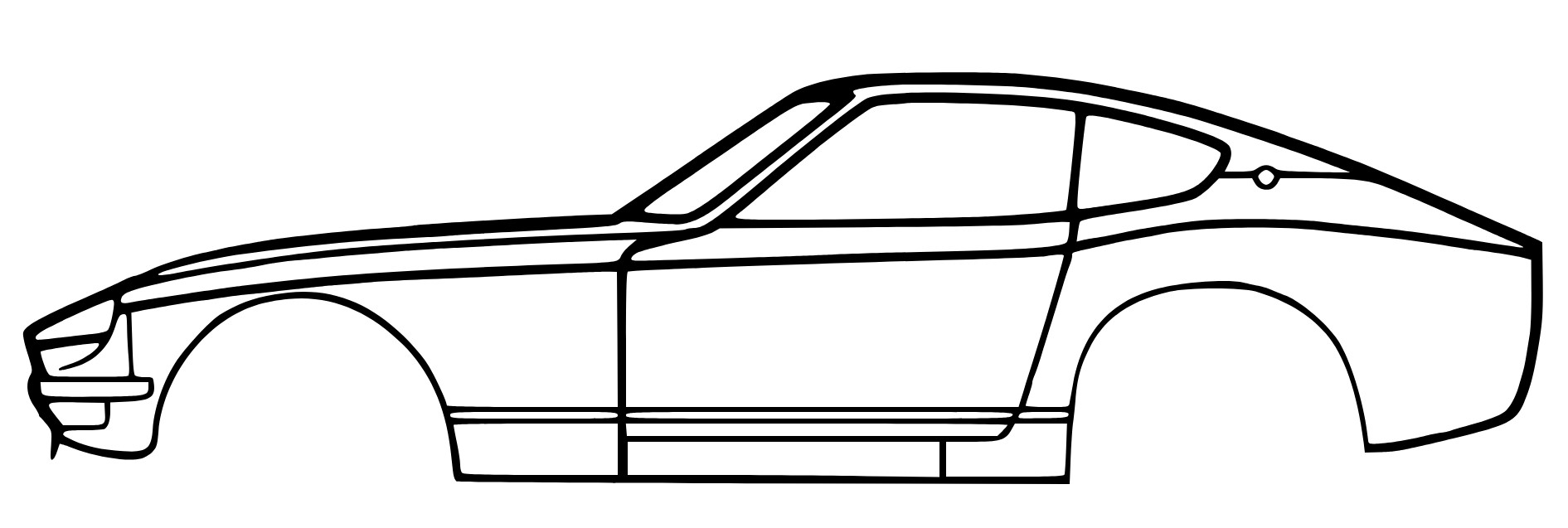 Datsun 280Z - Silhouette Wall Art by Chad Stokes | Download free STL ...