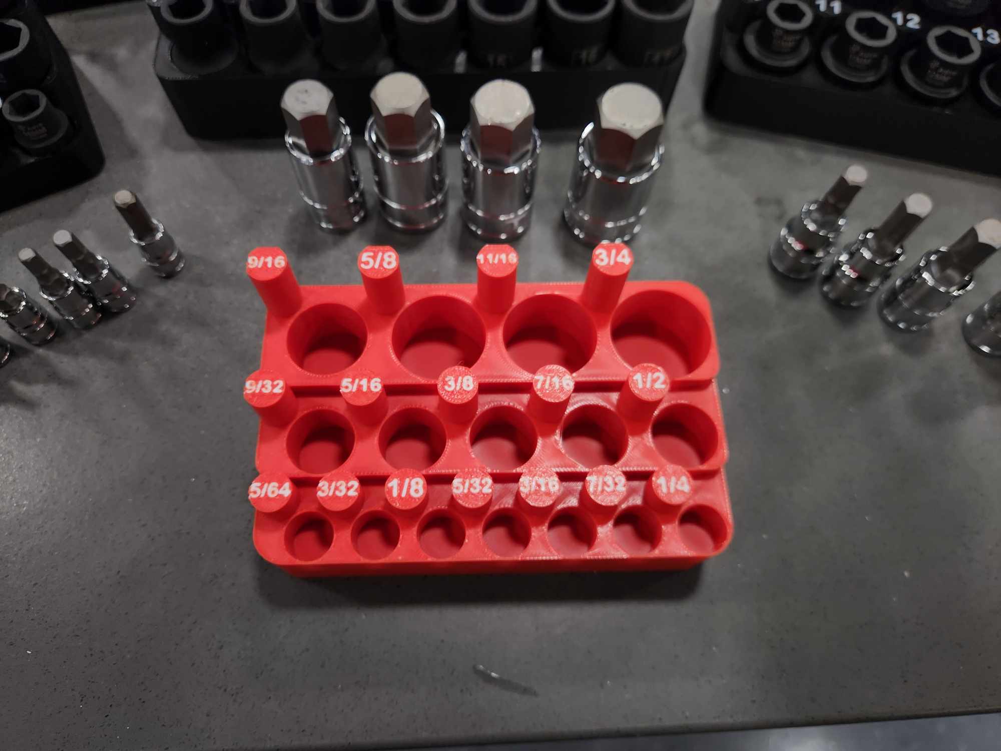 Standard Hex Bit Socket Organizer by Devin McGrath | Download free STL ...