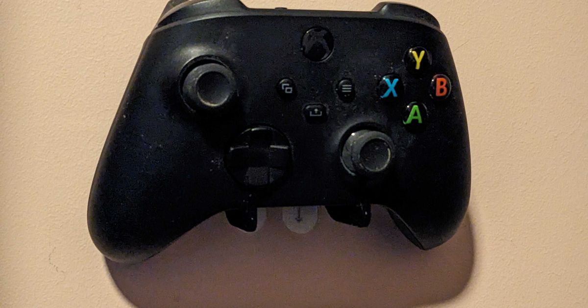 Xbox Controller Command Strip Wall Mount by JBWill | Download free STL ...