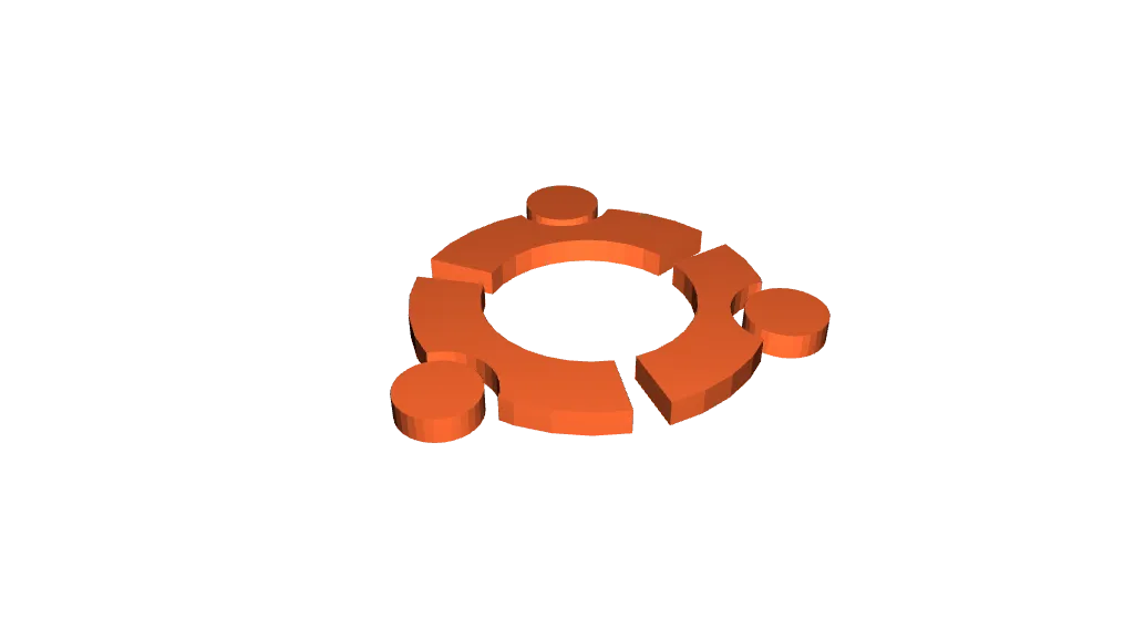 Ubuntu Linux Logo by Books | Download free STL model | Printables.com