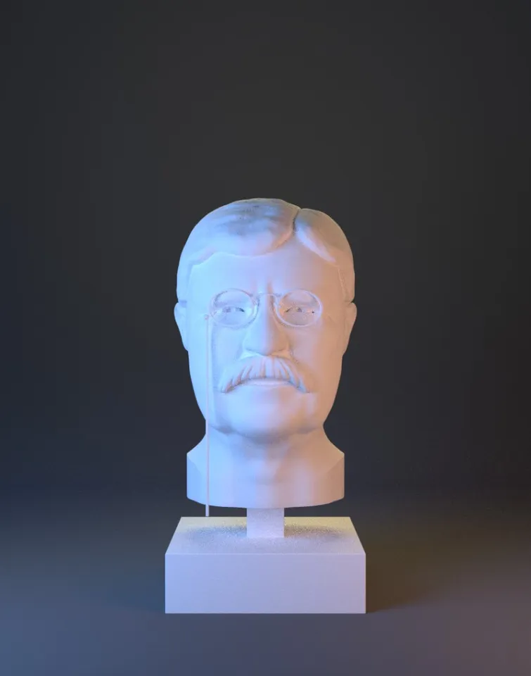 Theodore Roosevelt by Books | Download free STL model | Printables.com