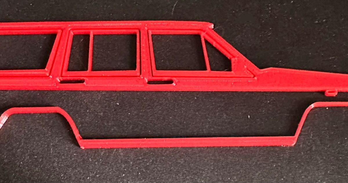 XJ Jeep silhouette by Brandon Hagler | Download free STL model ...