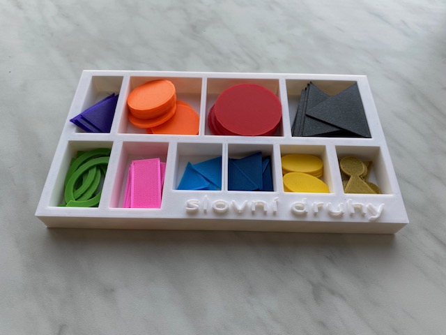 Objekty montessori slovní druhy by KoubKat | Education | Printables.com