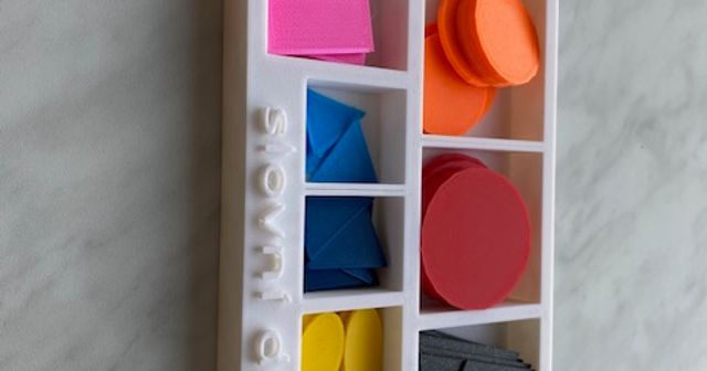 Objekty montessori slovní druhy by KoubKat | Education | Printables.com