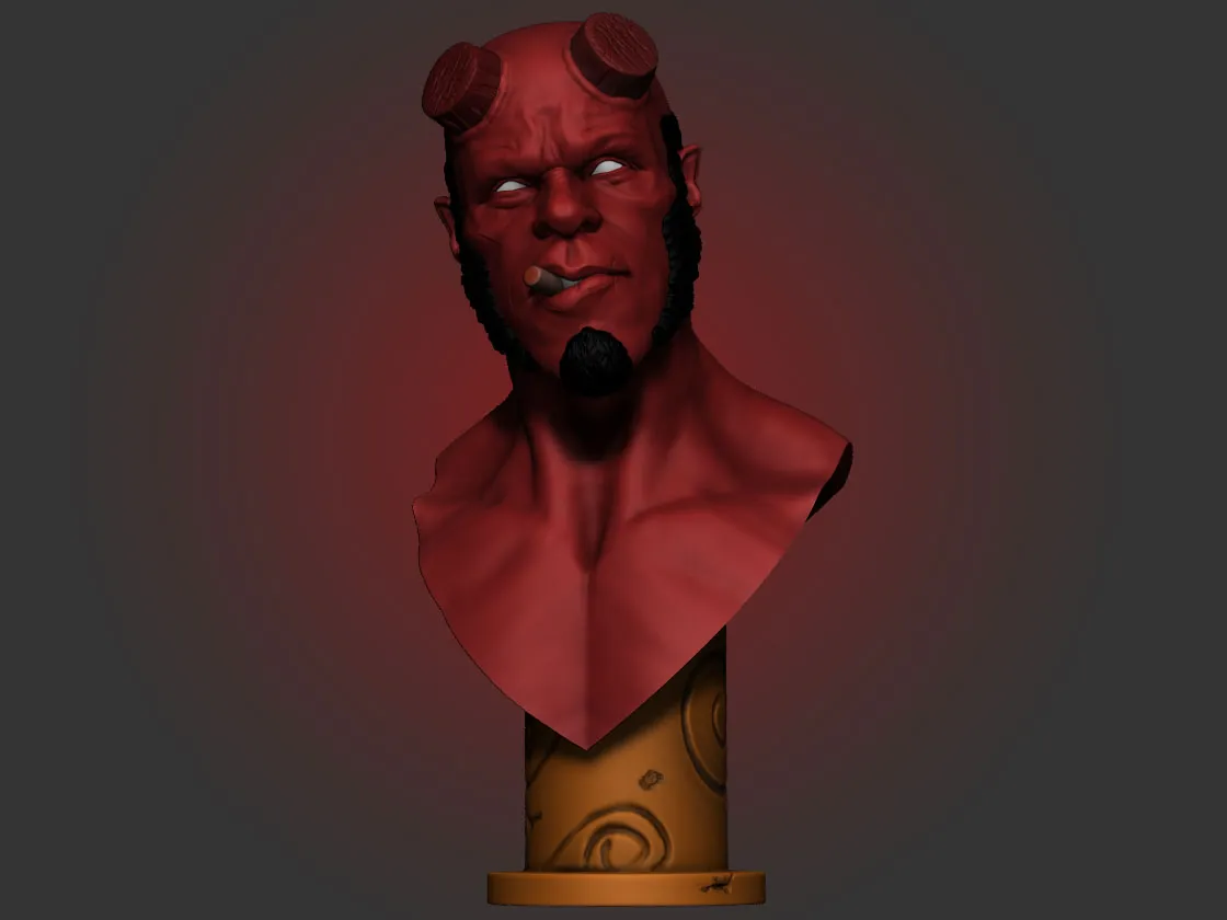 Hellboy Bust by JMCR | Download free STL model | Printables.com