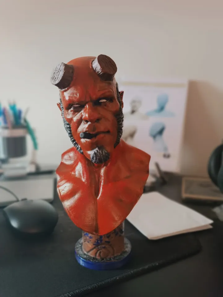 Hellboy Bust by JMCR | Download free STL model | Printables.com