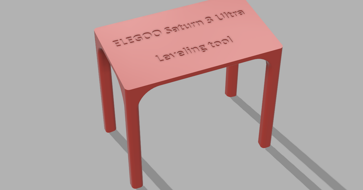 Elegoo Saturn 3 Ultra - Leveling tool por QlimBal | Descargar modelo ...