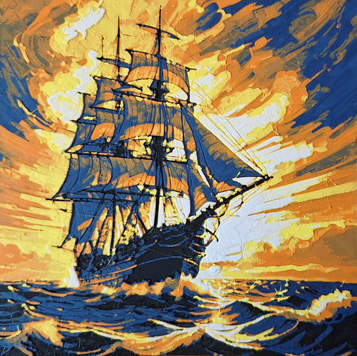 Clipper 01 (Hueforge Filament Painting) by Fisherman | Download free ...