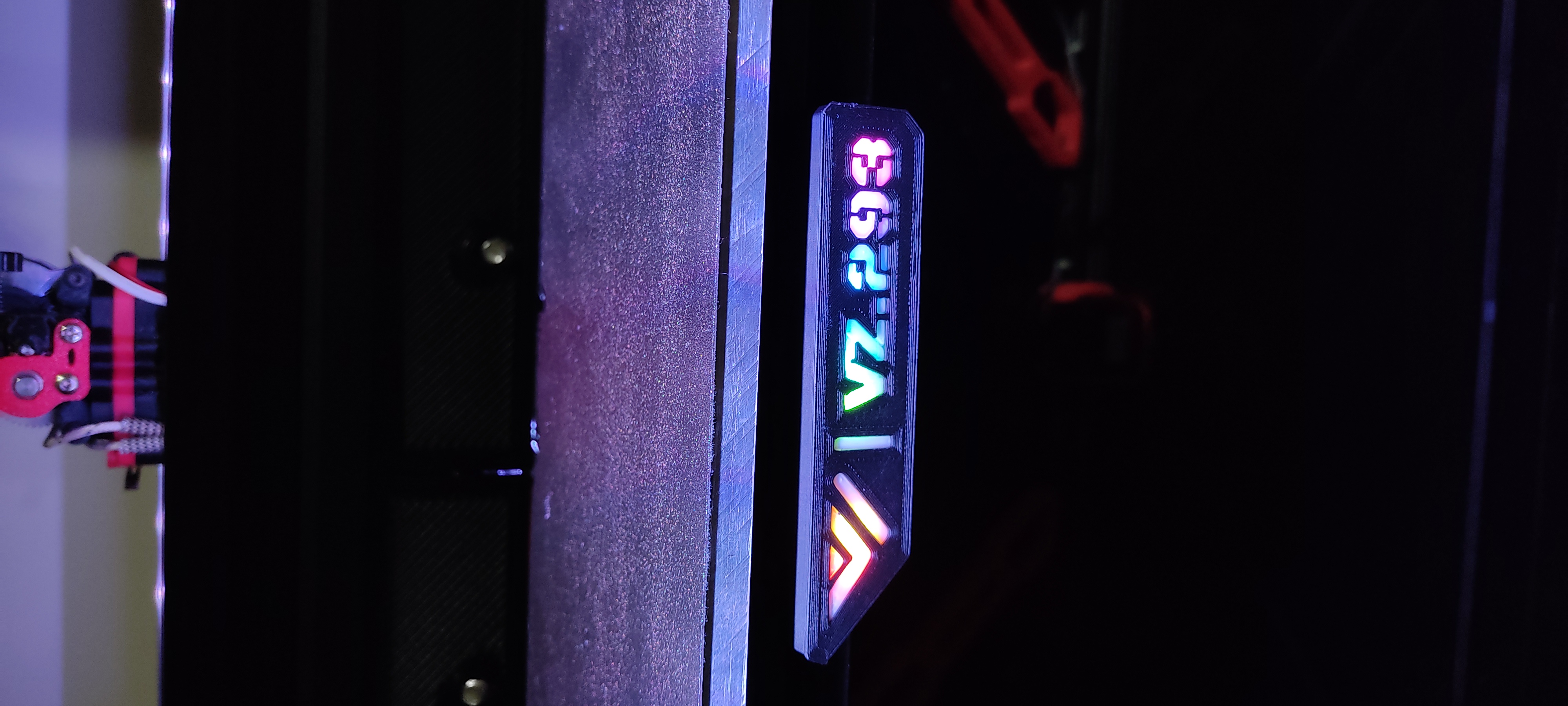Vzbot Led Serial Plate and Logo by romihensem | Download free STL model ...