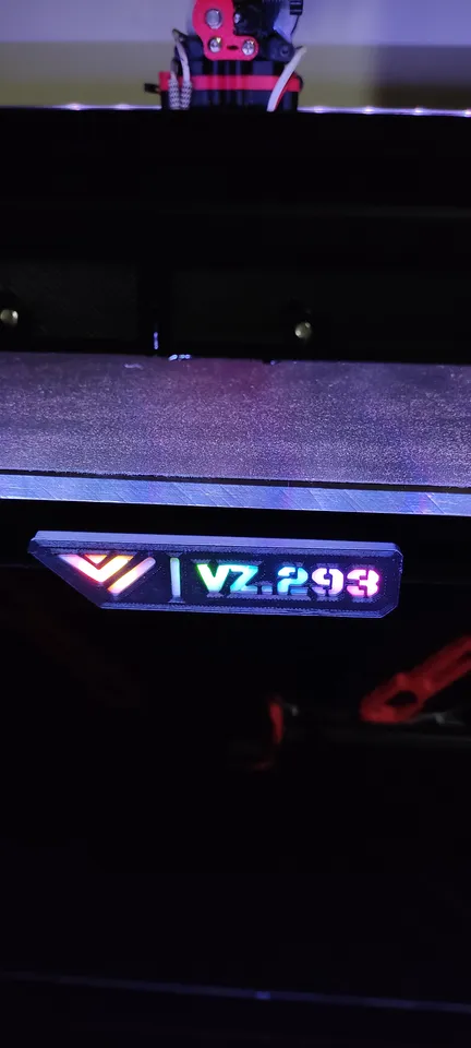 Vzbot Led Serial Plate and Logo by 3dfiy My Life | Download free STL ...