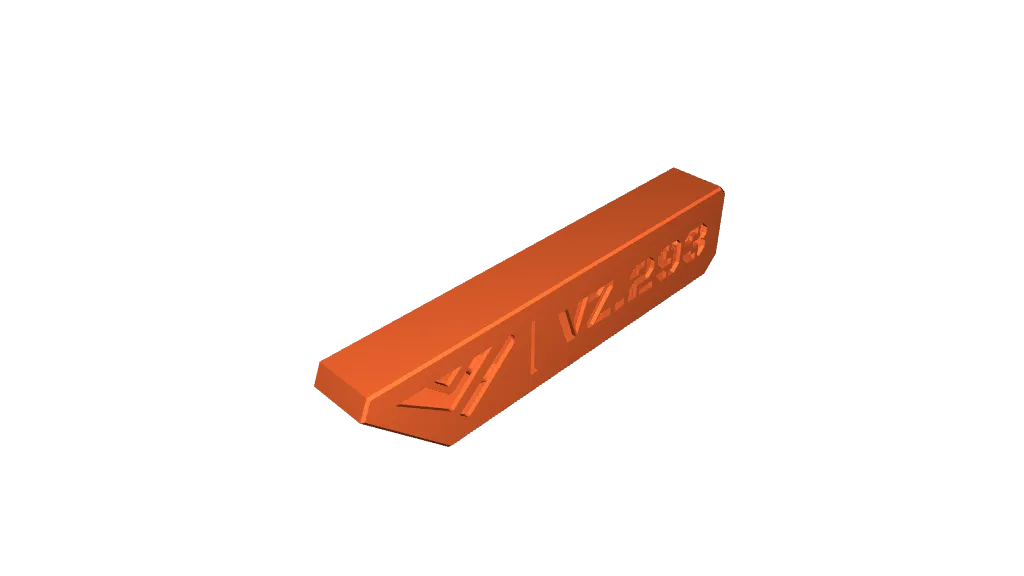 Vzbot Led Serial Plate and Logo by 3dfiy My Life | Download free STL ...