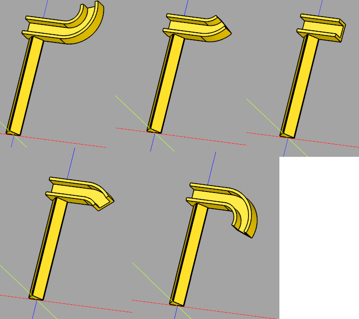 Watering spikes for 6 mm OD piping, bending up or down by NelisW ...