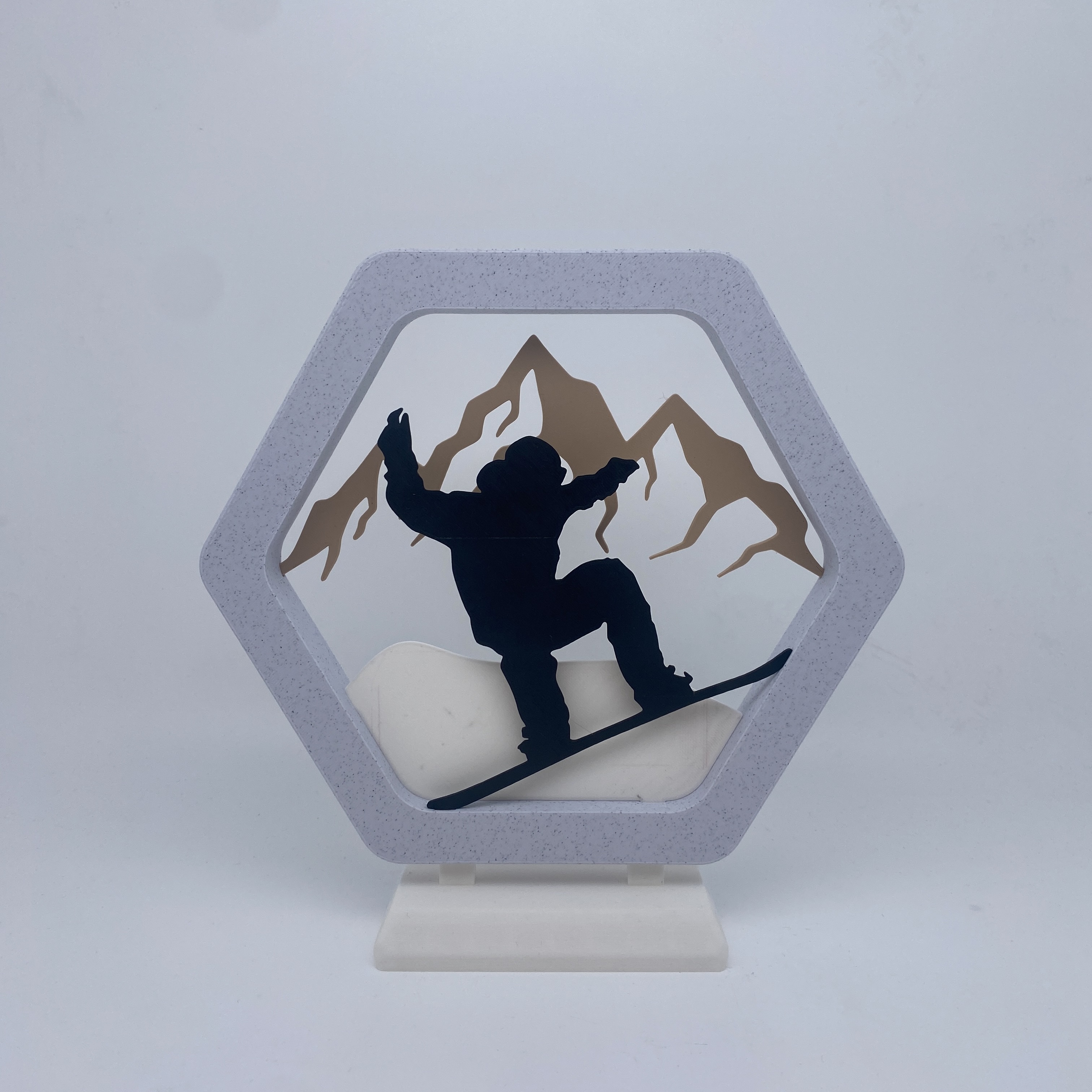 Snowboarder frame by Xav83 | Download free STL model | Printables.com