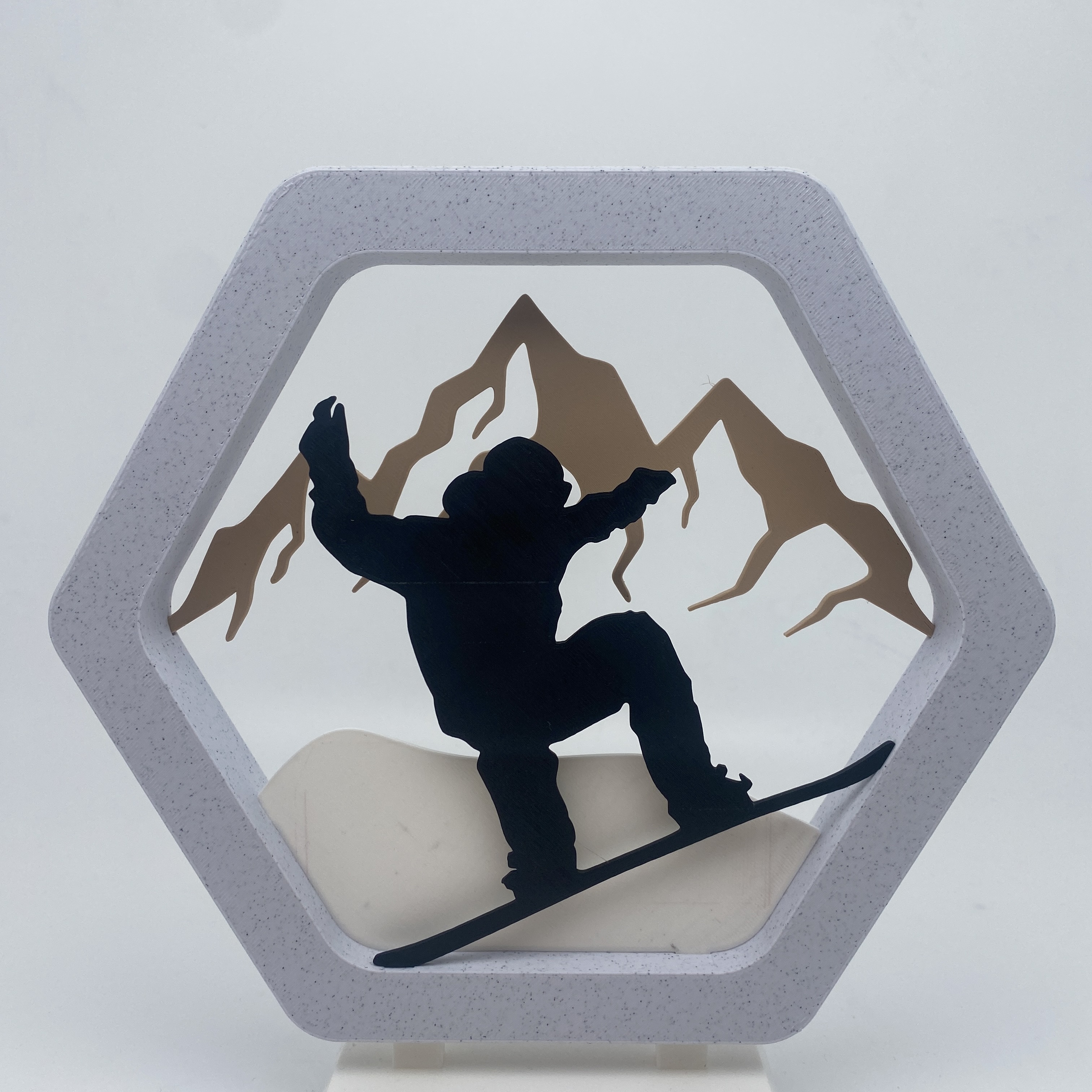 Snowboarder frame by Xav83 | Download free STL model | Printables.com
