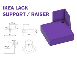 Ikea PS riser 15mm by Dajosc | Download free STL model | Printables.com
