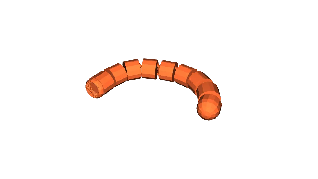 Articulated Blood Worm by Mr. Poly | Download free STL model ...