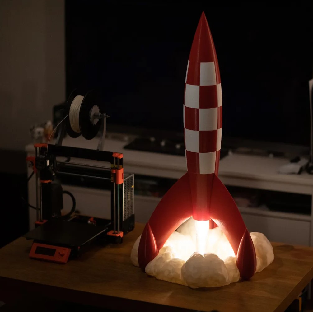 Huge Moon Rocket GU4 light bulb by Muth | Download free STL model ...
