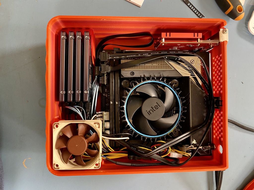 Mini Itx Pc Nas Case Low Profile By Lfpoulain Download Free Stl