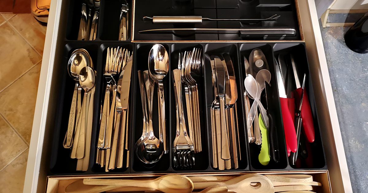 Kitchen drawer organizer parametric customizable Openscad by Martin Doe ...