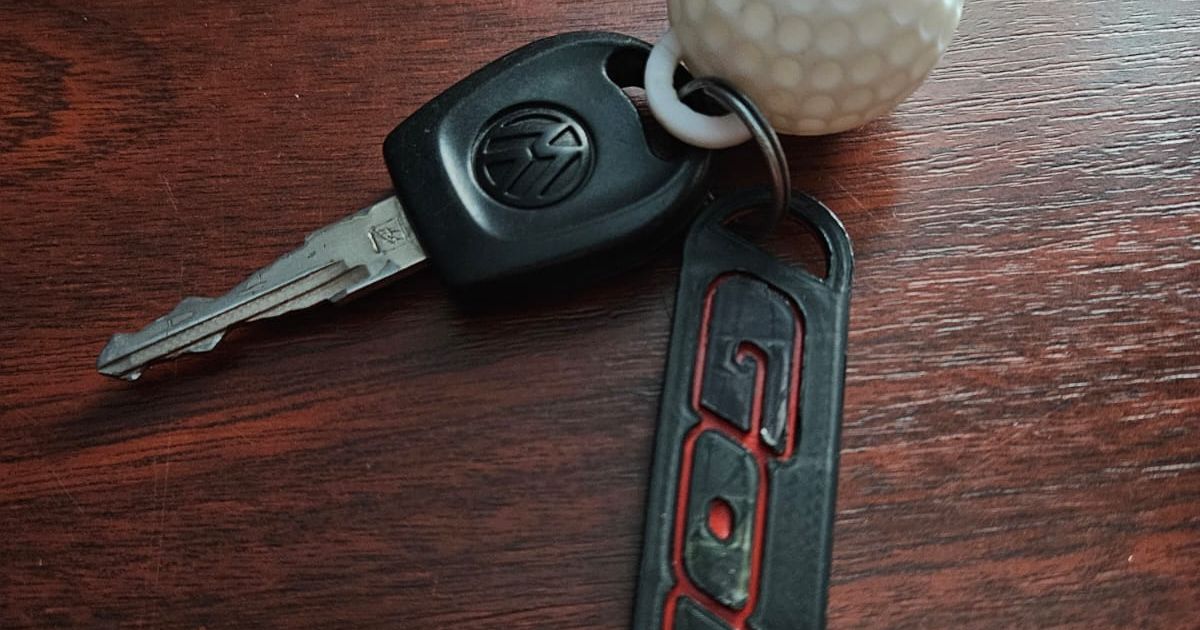 Golf ball keychain by Dolores Bitty | Download free STL model ...