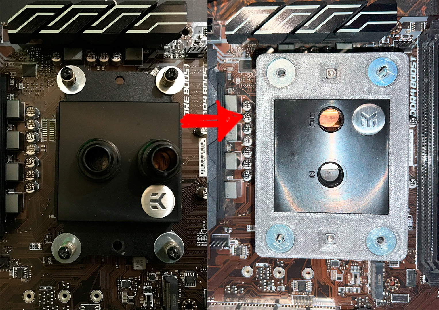 EKWB supremacy block for AMD AM4 AM5 adapter mount by jon | Download ...