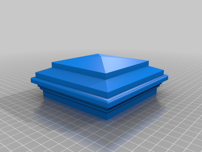 4x4 post cap by CaptHowdy | Download free STL model | Printables.com