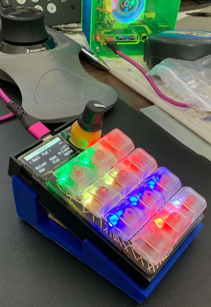 Adafruit MACROPAD RP2040 Notched Stands,Holder & Rotary Cover by 3Der ...