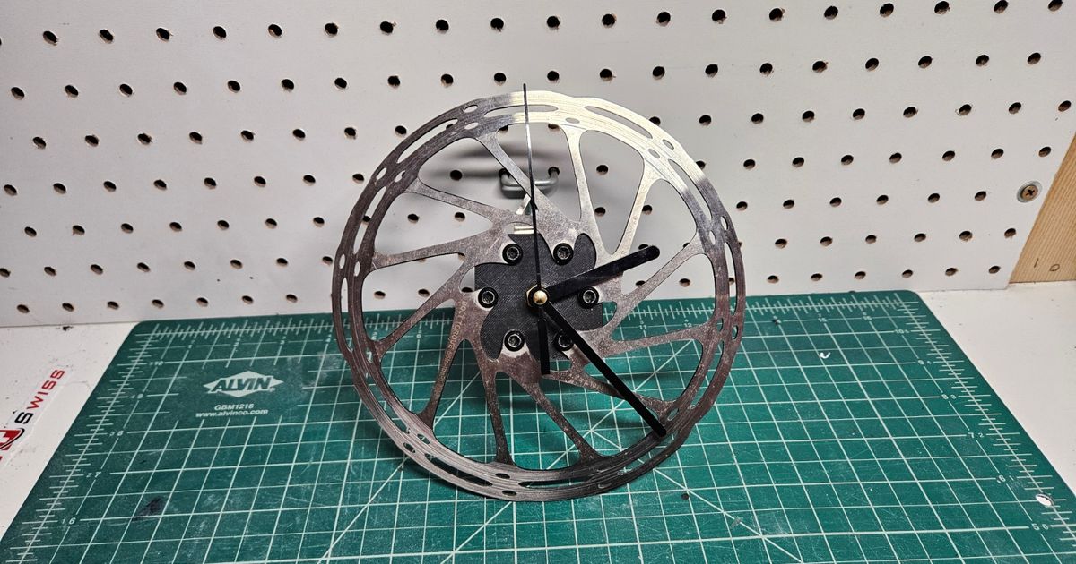 6 Bolt Rotor Clock by cchapps | Download free STL model | Printables.com