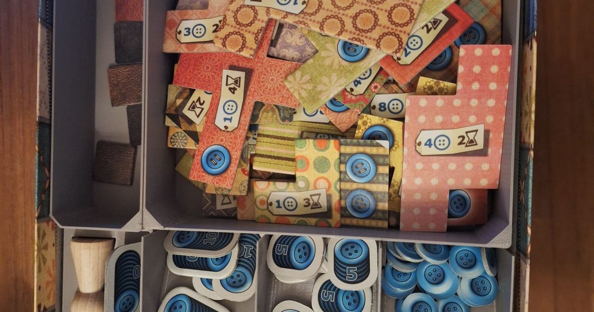 Patchwork boardgame - box insert by TheOvenCook | Download free STL ...