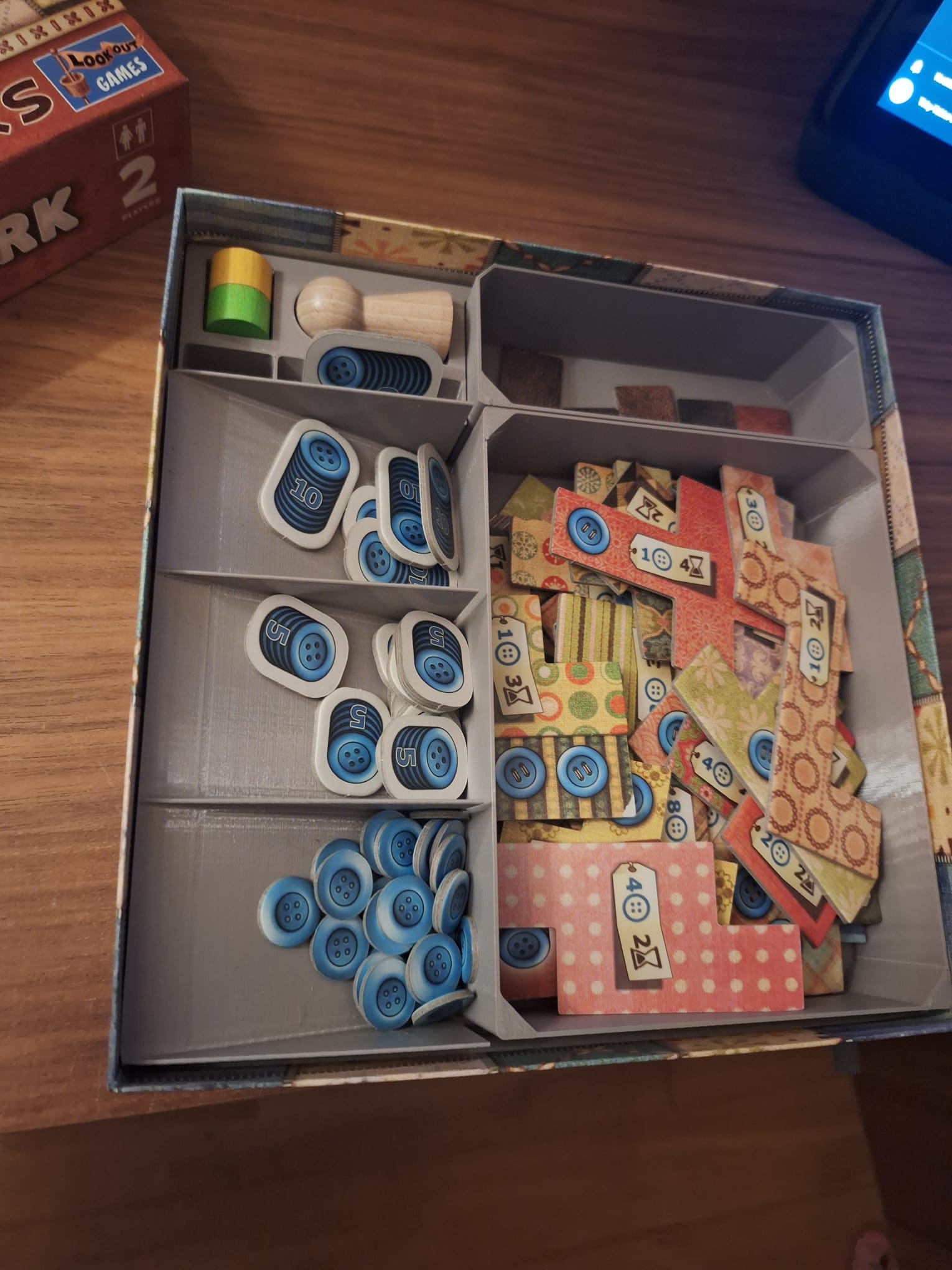 Patchwork boardgame - box insert by TheOvenCook | Download free STL ...