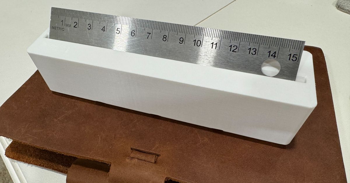 Gridfinity Slanted 150MM Single Ruler Holder by Tony | Download free ...