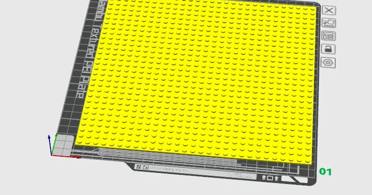 Lego Compatible (CUSTOM) Baseplate 29 x 29 Remixed by moranq71 - MakerWorld