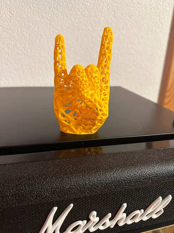 Voronoi Rock Hand by Marcel Baumgartner | Download free STL model | Printables.com