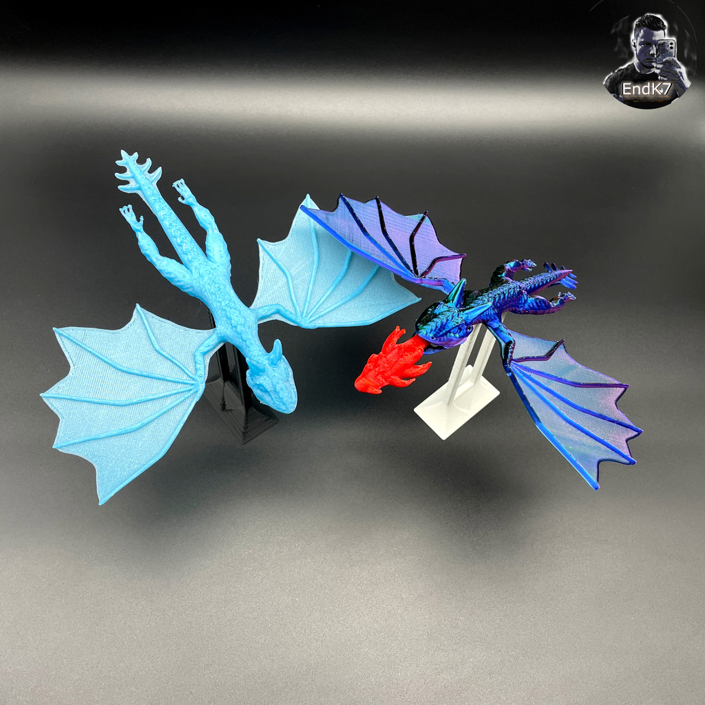 Flying Dragon - Glow in The Dark - Wyvern by EndK7 | Download free STL ...