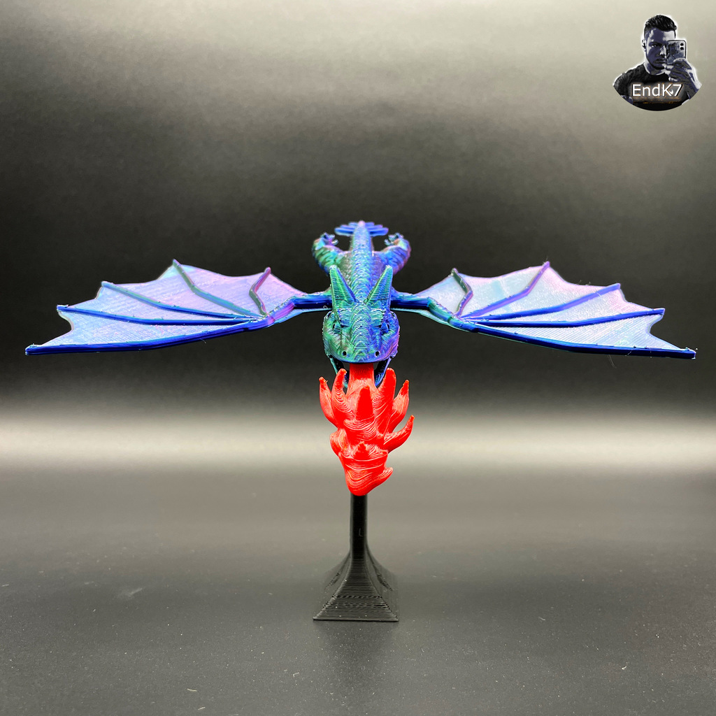 Flying Dragon - Glow in The Dark - Wyvern by EndK7 | Download free STL ...