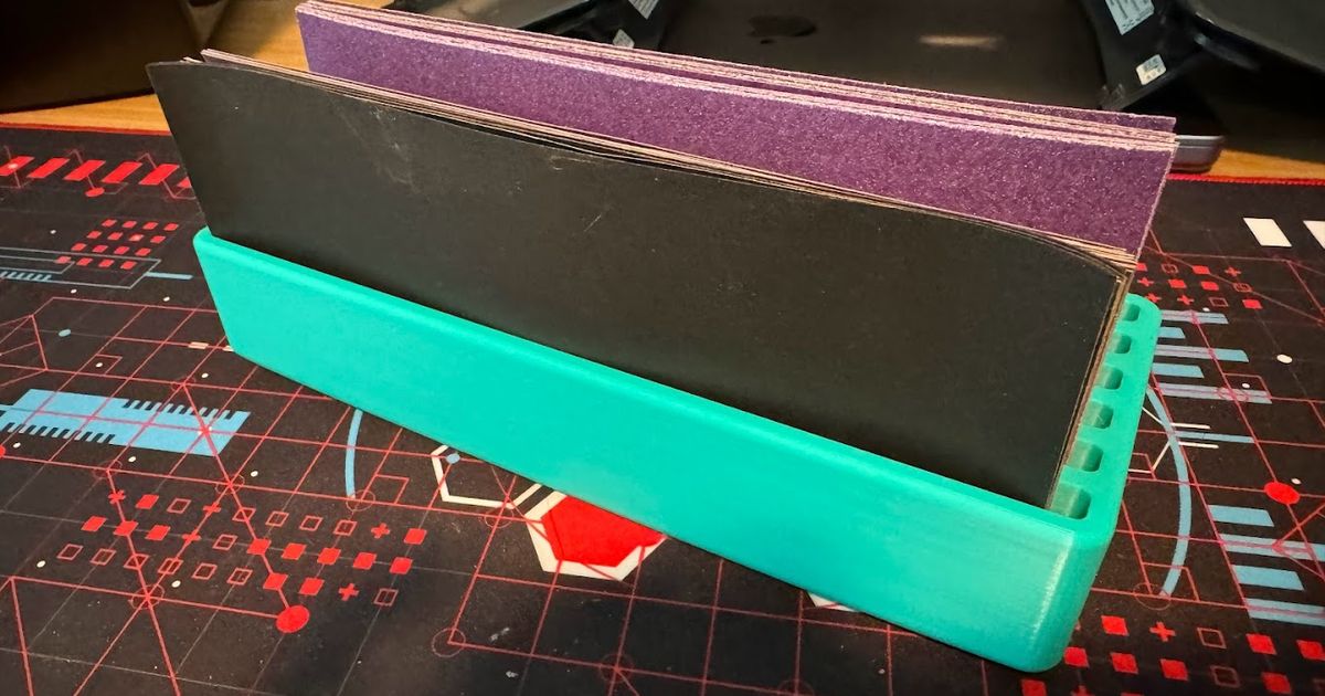 Sandpaper Organizer (Cusomizable) by derzelas | Download free STL model ...