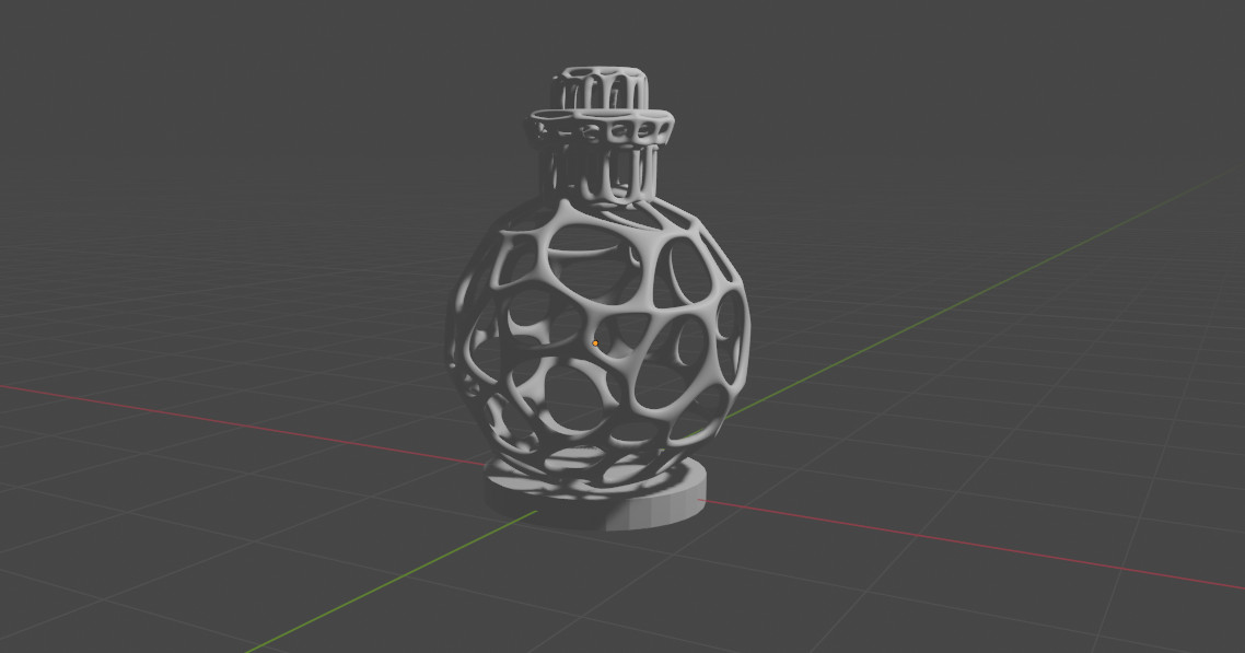 Voronoi Potion Bottle for tabletop game by Tercer | Download free STL ...