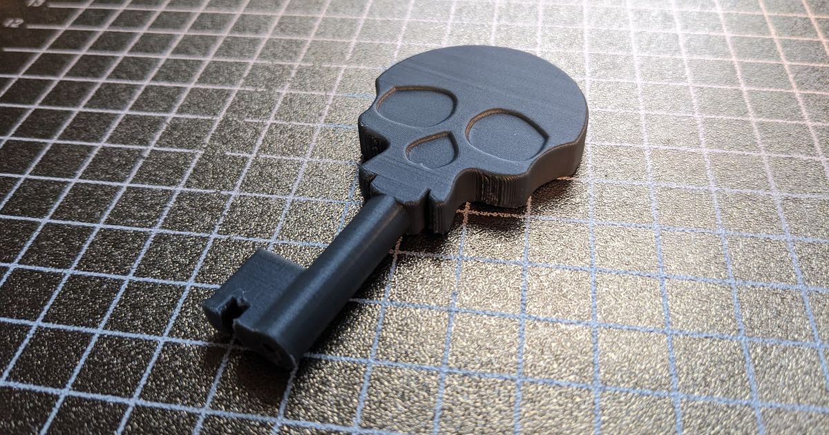 Skull Skeleton Key von Michael Moss | Kostenloses STL-Modell ...