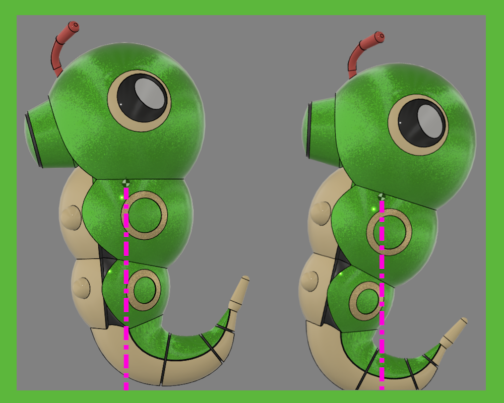 Pokemon Caterpie/ Raupy by Chipotle | Download free STL model ...