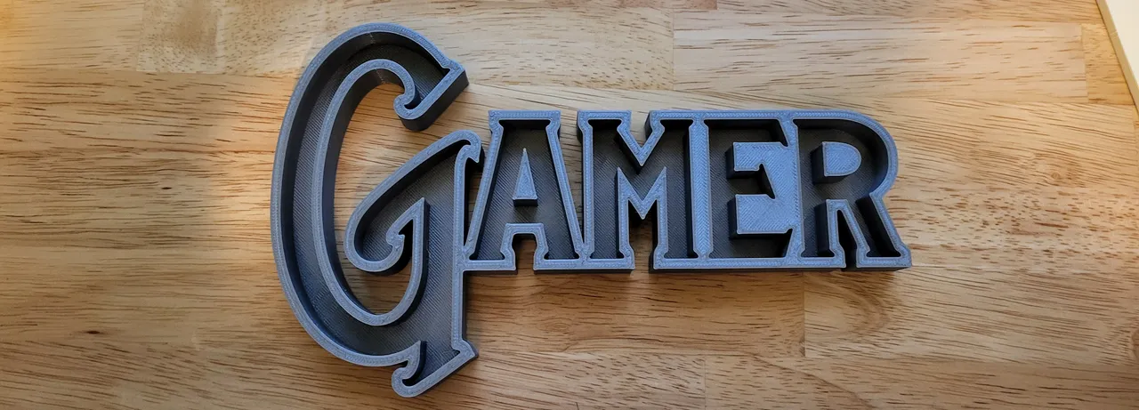 Gamer Sign by Brian Coy | Download free STL model | Printables.com