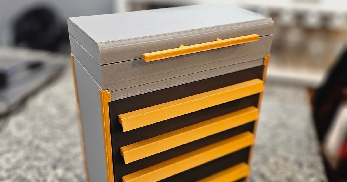 Mini Tool Box Top Drawer von benk | Kostenloses STL-Modell ...