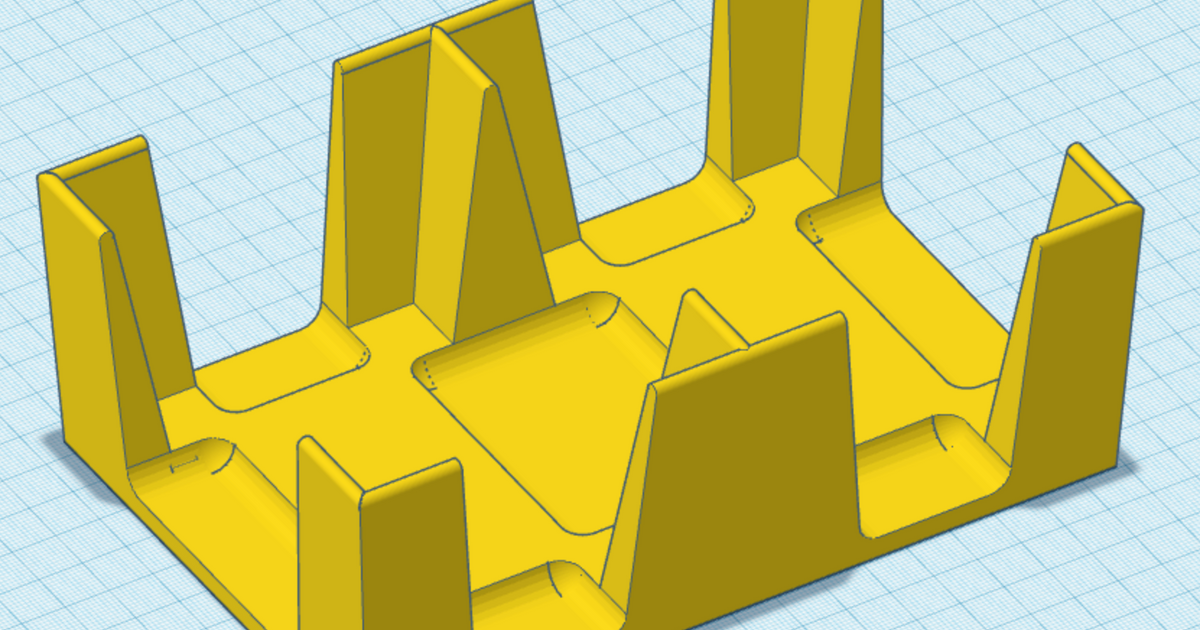 Playing card tray (3 decks) v2 by RickRockhold | Download free STL ...