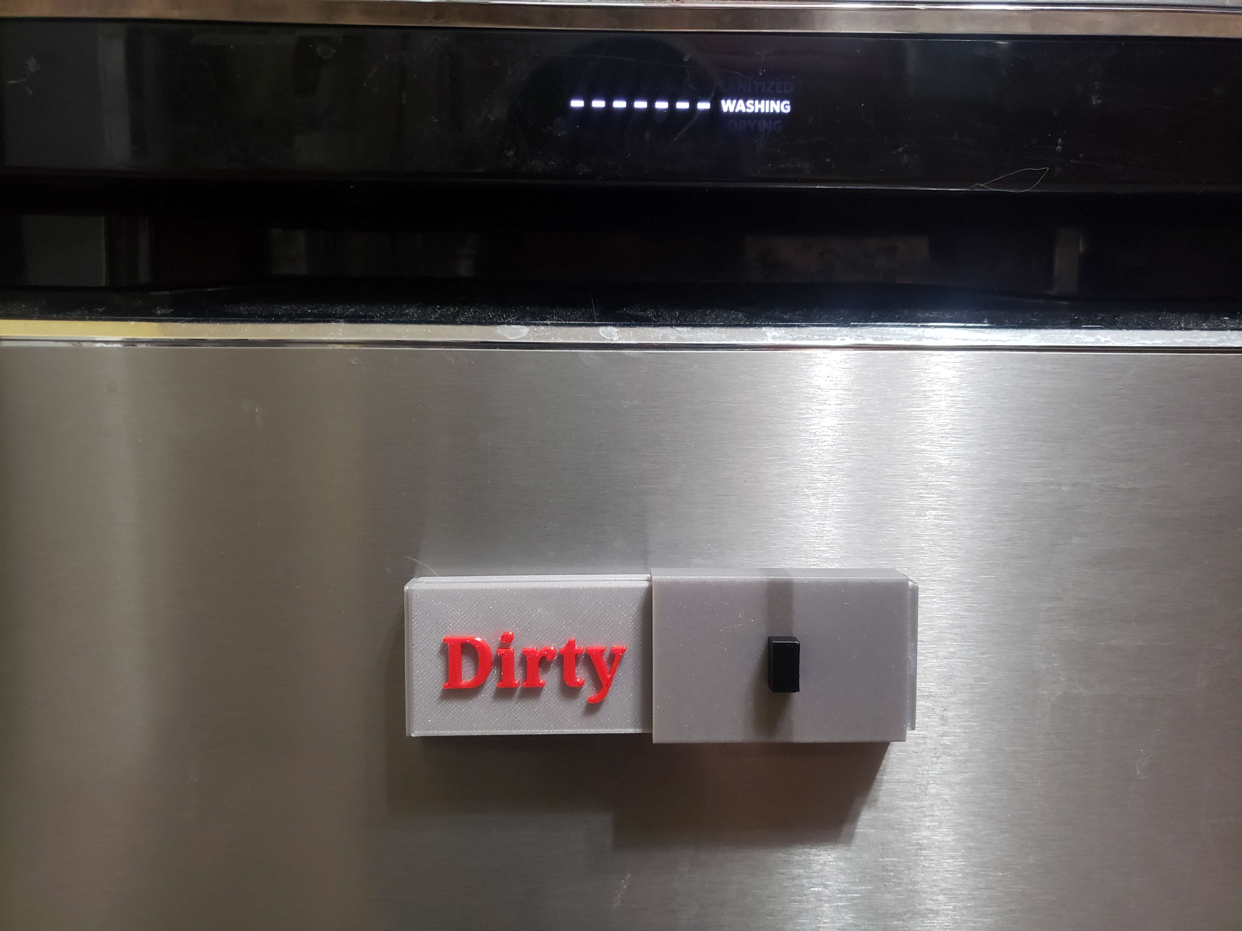 Clean/Dirty Indicator for Dishwashers by Sloths3DPrintShop | Download ...