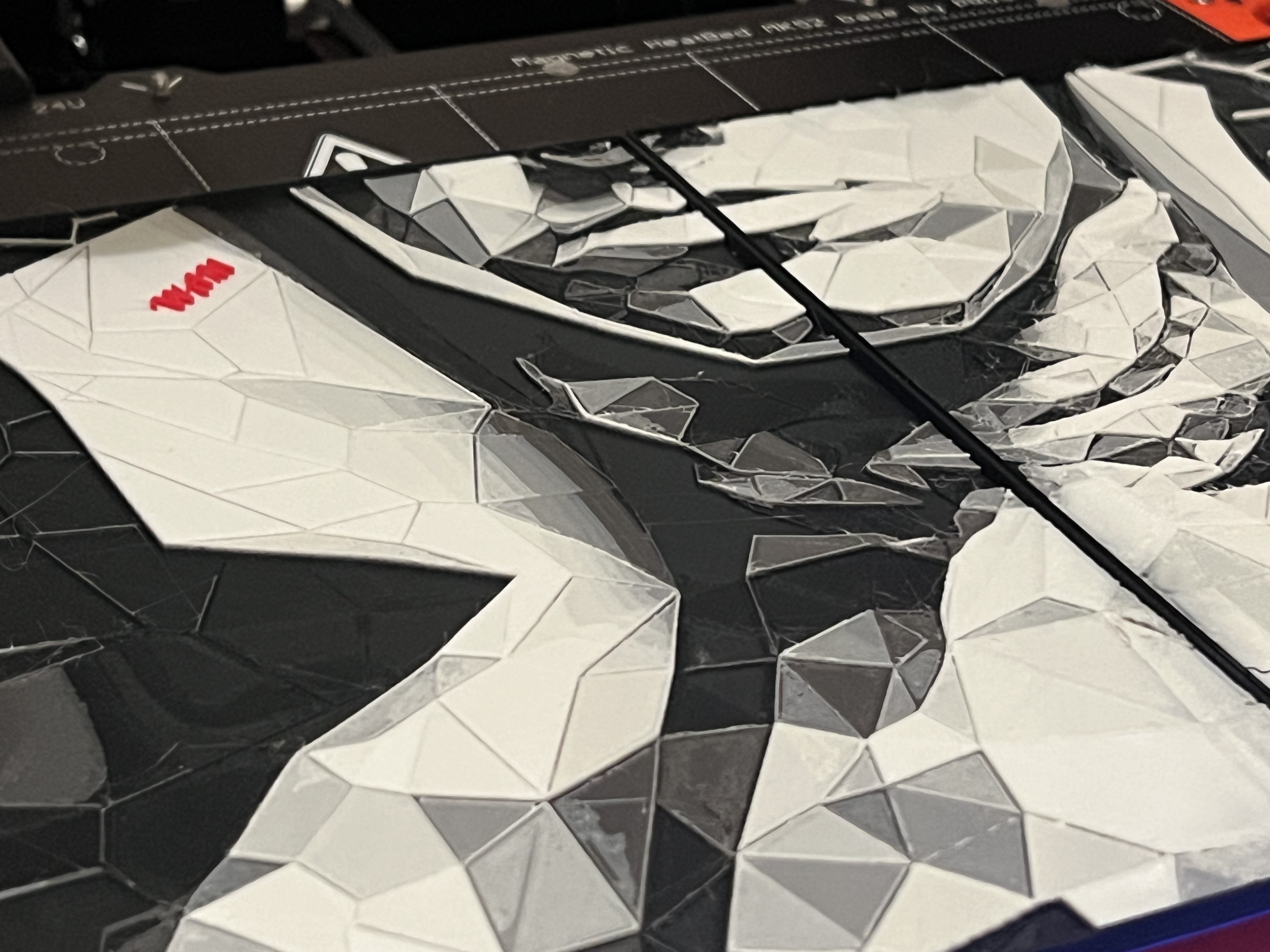 Voronoi Mozart 16"x16" 3D Filament Art - 4 panels by fusion3dart ...