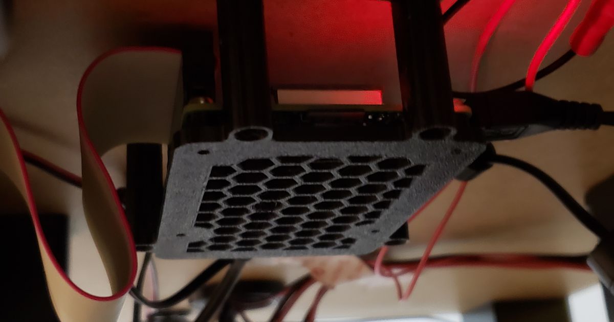 Raspberry Pi 3B+ under shelf mount. by Jeremy Wehn | Download free STL ...