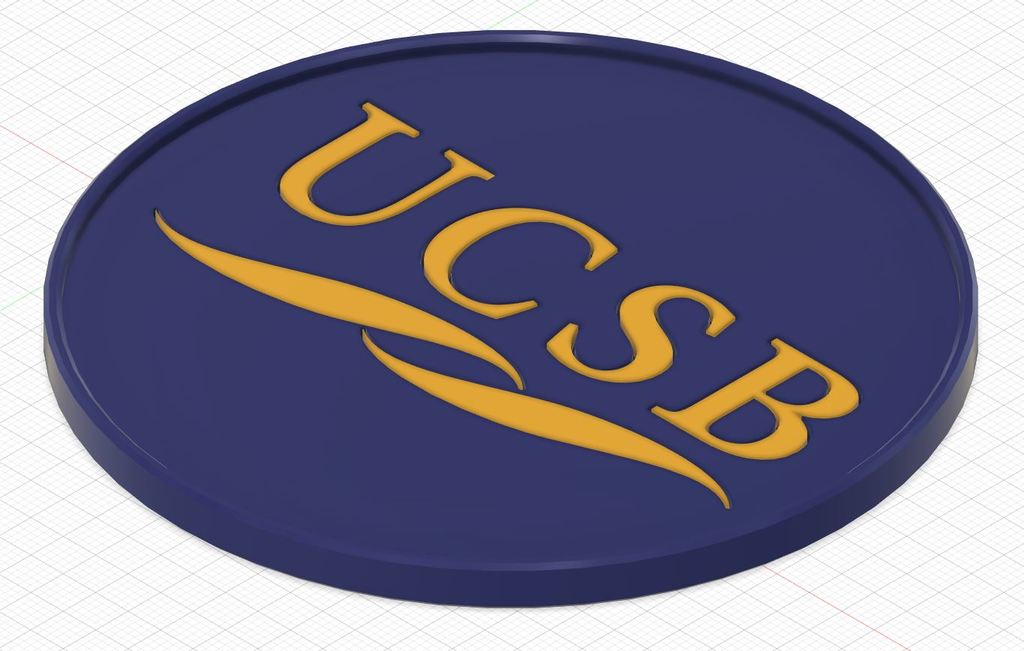 UCSB Coaster (Multicolor) by ctbaker | Download free STL model ...