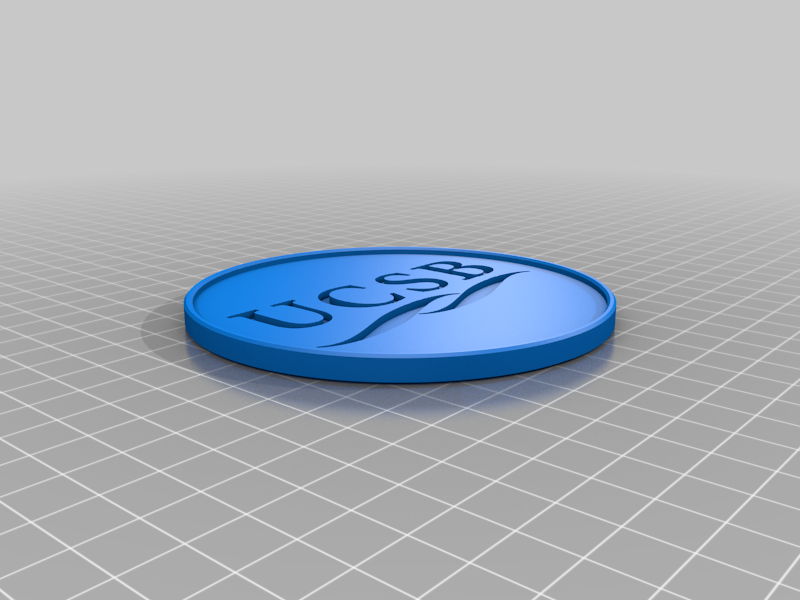 UCSB Coaster (Multicolor) by ctbaker | Download free STL model ...
