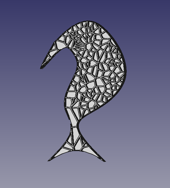 Bird decoration - voronoi by Hrulabs | Download free STL model ...