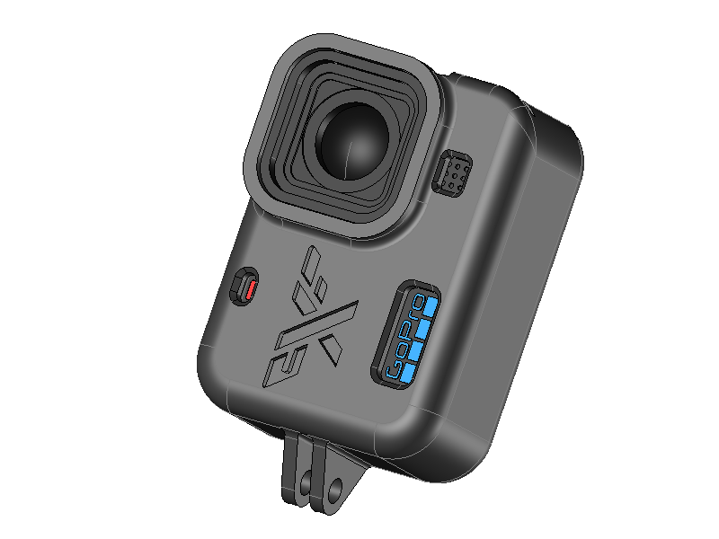 P X F Support GoPro Vertical by Phen X Frame | Download free STL model ...